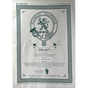 Brown Clan Teatowel – Scottish Gourmet USA