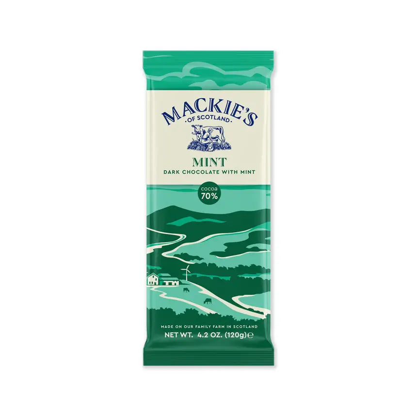 Mackie's Mint Dark Chocolate Bar – Scottish Gourmet USA