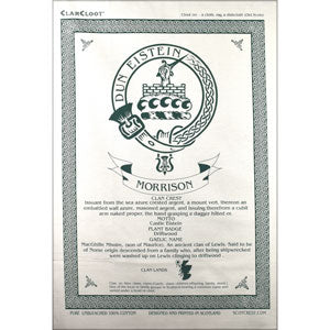 Morrison Clan Teatowel – Scottish Gourmet USA
