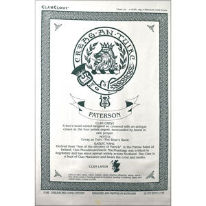 Paterson Clan Teatowel – Scottish Gourmet USA
